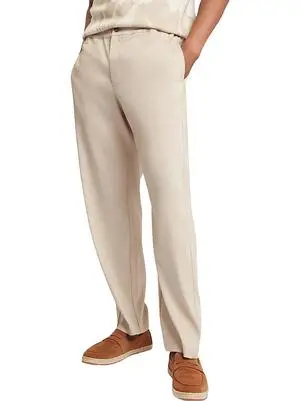 Ted Baker London Culverr Linen Blend Trousers - Stone