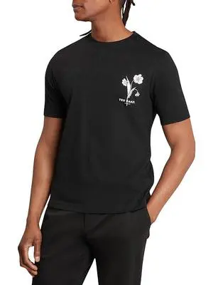 Ted Baker London Cahel Floral Logo T-shirt - Black