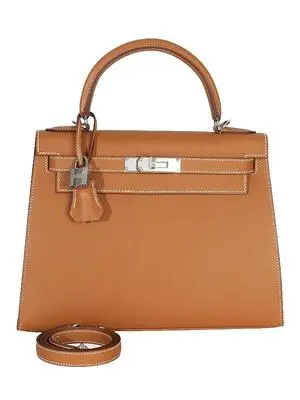 HERMÈS Sellier Kelly 28 Leather Handbag