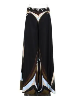 Emilio Pucci PUCCI Palazzo Silk Pants Multicolor