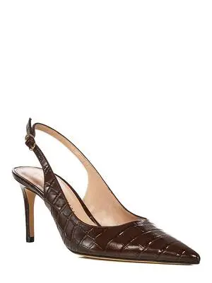 STUART WEITZMAN Power 75 Slingback Pumps - Walnut