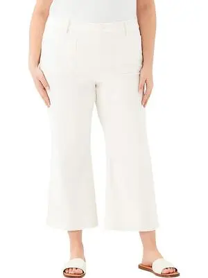 Karen Kane Patch Pocket Cropped Pants - Off White