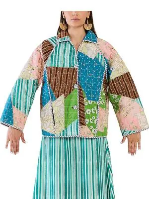 EDDY Quilted Patchwork Jacket - Spring Scraps