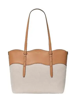 Kate Spade New York Wavy Canvas Tote Bag - Natural/multi