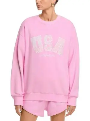 LoveShackFancy Palo Pullover - Sunbeam Pink
