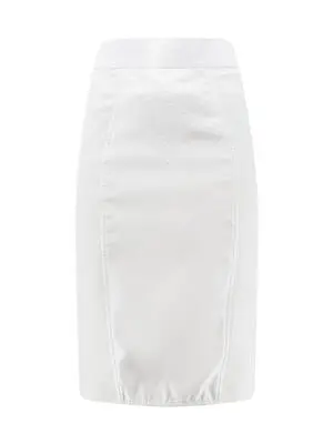 Dolce & Gabbana Satin And Powernet Midi Skirt - Multicolor