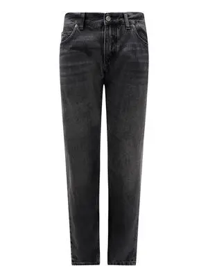 Dolce & Gabbana Black Denim Trousers - Blue
