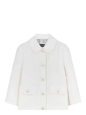 Dolce & Gabbana Brocade Blazer With Dg Button Detail - Multicolor