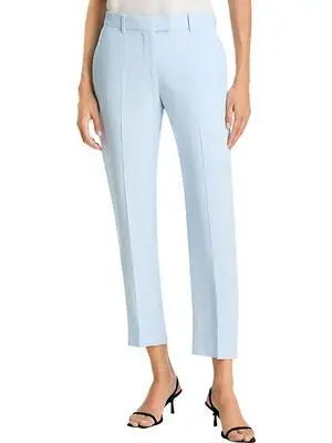 Alexander McQueen Certified Leaf Crepe Trousers - Turquoise