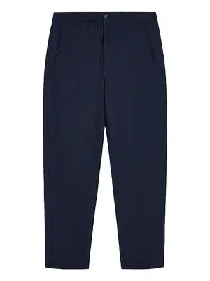 Emporio Armani Icon Techno Seersucker Trousers - Navy Blue