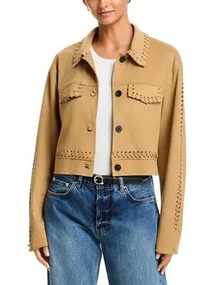 AREA STARS Wren Whipstitch Jacket - Tan