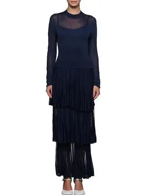 ET OCHS Anslie Knit Midi Dress - Navy
