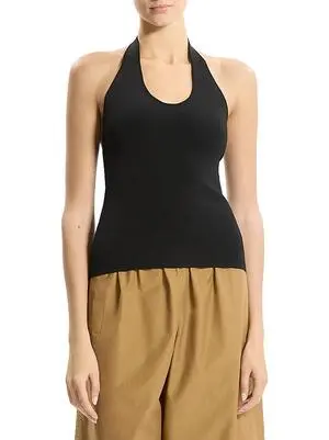 Theory Halter Neck Tank Top - Black