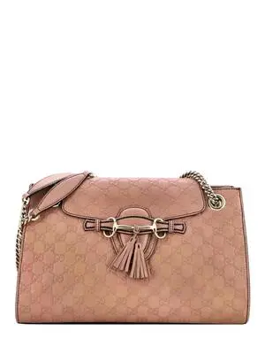 Gucci Emily Chain Large Shoulder Bag - Neutrals