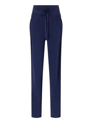 Sharon Wauchob The Vardar Silk-blend Straight-leg Pants - Blue
