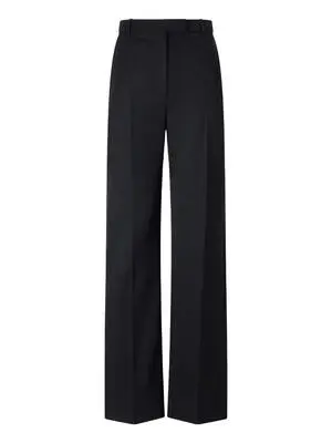 Alexander McQueen Wool Straight-leg Trousers - Black