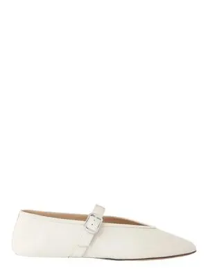 Le Monde Beryl Stella Leather Mary Jane Ballet Flats - Neutrals