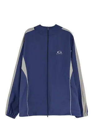 Balenciaga Sporty Rain Jacket With Hood - Blue