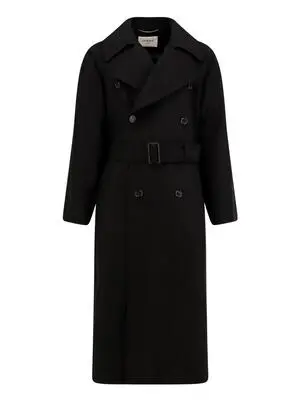 SAINT LAURENT SAINT LAURENT Certified Wool Coat With Belt