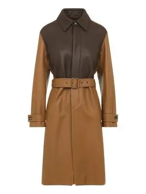 Loewe Lambskin Trench Coat - Multicolor