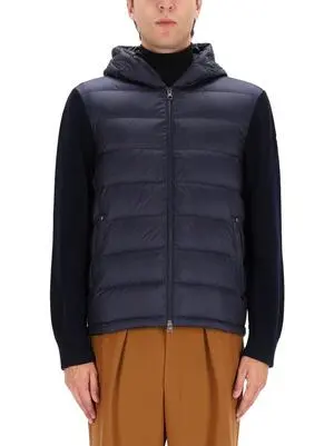 Moncler Padded Cardigan - Gray