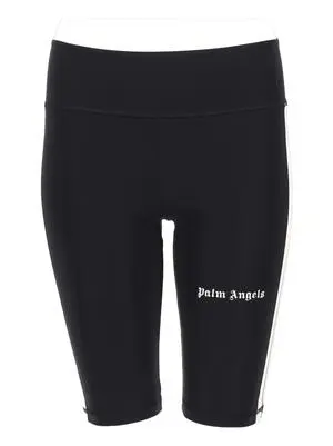 Palm Angels Track Shorts With Logo - Black