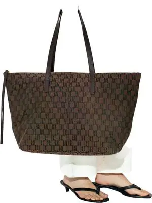 BY MALENE BIRGER Monogram Tote Bag - Brown