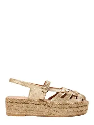 NAGUISA Thalis Espadrille Sandals - Gold