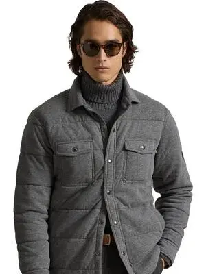 RALPH LAUREN Quilted Jersey Overshirt