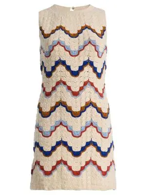 ESCVDO ESCVDO Alma Crocheted Cotton Mini Dress