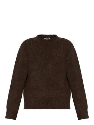 JIL SANDER JIL SANDER Brown Wool And Alpaca Blend Crew Neck Sweater