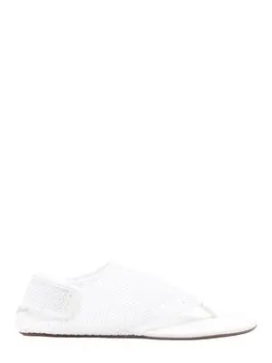 Alaïa Fishnet Thong Sandals - White