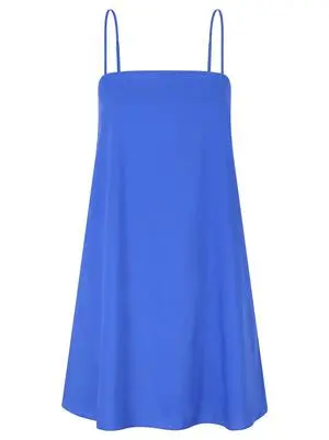 Faithfull The Brand Sorra Cotton-poplin Mini Dress - Blue