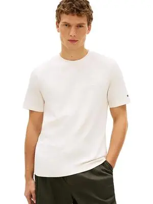 Tommy Hilfiger Script Monogram Interlock T-shirt White - Ivory Petal