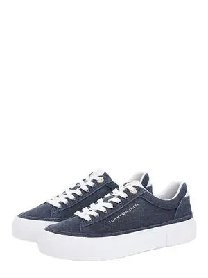 Tommy Hilfiger Canvas Platform Sneaker - Space Blue
