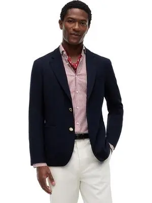 Tommy Hilfiger Hopsack Wool Blazer - Navy