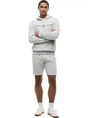 Tommy Hilfiger Embroidered Logo Sweatshorts - Grey Heather