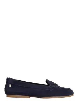 Tommy Hilfiger Suede Penny Loafers - Space Blue