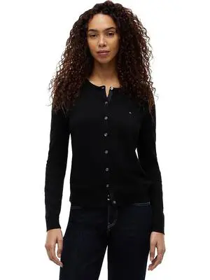 Tommy Hilfiger Long Sleeve Cardigan - Black