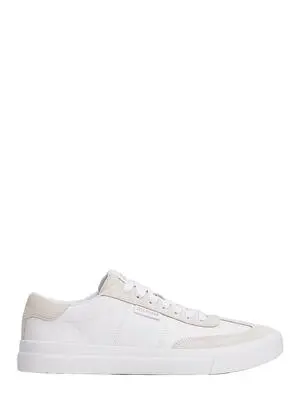 Tommy Hilfiger Contrast Suede Sneakers - White