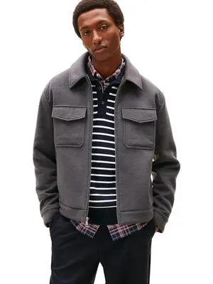 Tommy Hilfiger Wool-blend Zip Jacket - Dark Ash
