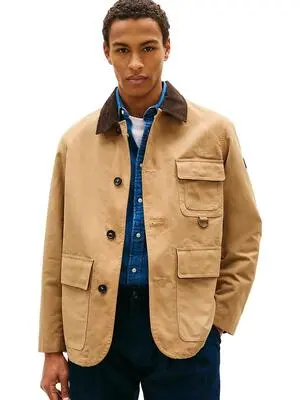 Tommy Hilfiger Relaxed Waxed Barn Jacket - Safari Canvas