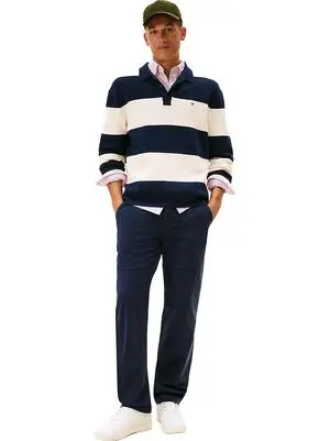 Tommy Hilfiger Regular Fit Garment-dyed Utility Pant - Navy