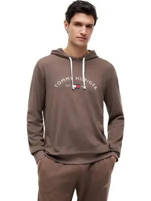 Tommy Hilfiger Logo Pique Hoodie - Buff