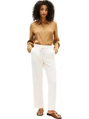 Tommy Hilfiger White Jogger Pants - Ivory Silk