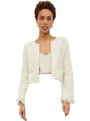 M.M.LAFLEUR The Lilia Jacket - Taupe / Ivory