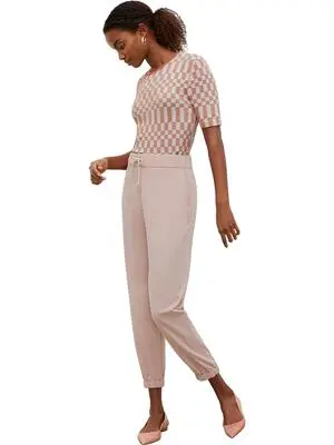 M.M.LAFLEUR Delaney Joggers With Drawstring Waist - Blush
