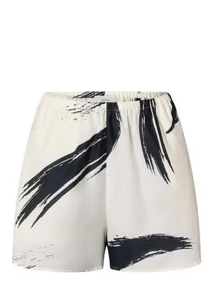 LOULOU DE SAISON LouLou De Saison Abstract Print Elasticated Shorts