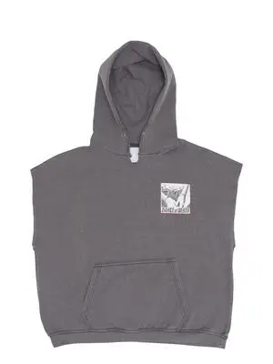PALY Dr. Blue Cut Off Hoodie - Brown