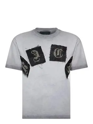 John Richmond Embellished T-shirt - Grey